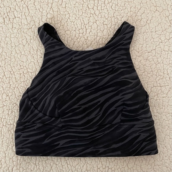 lululemon athletica | Tops | Lululemon Zebra Gray Workout Tank With ...